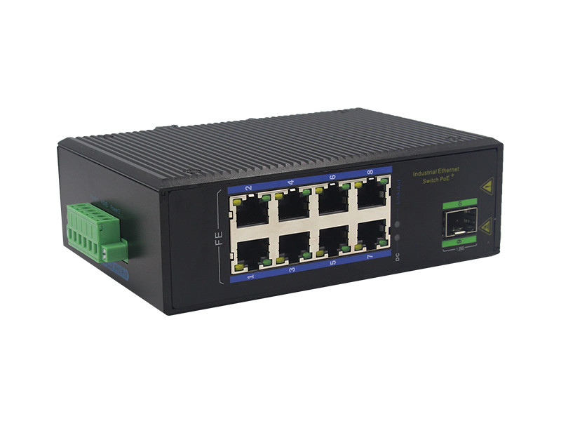 8 Port 3W IP40 100Base-TX Fiber Optic Ethernet Switch MSG1108F